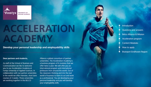 Acceleration Academy | Fontys